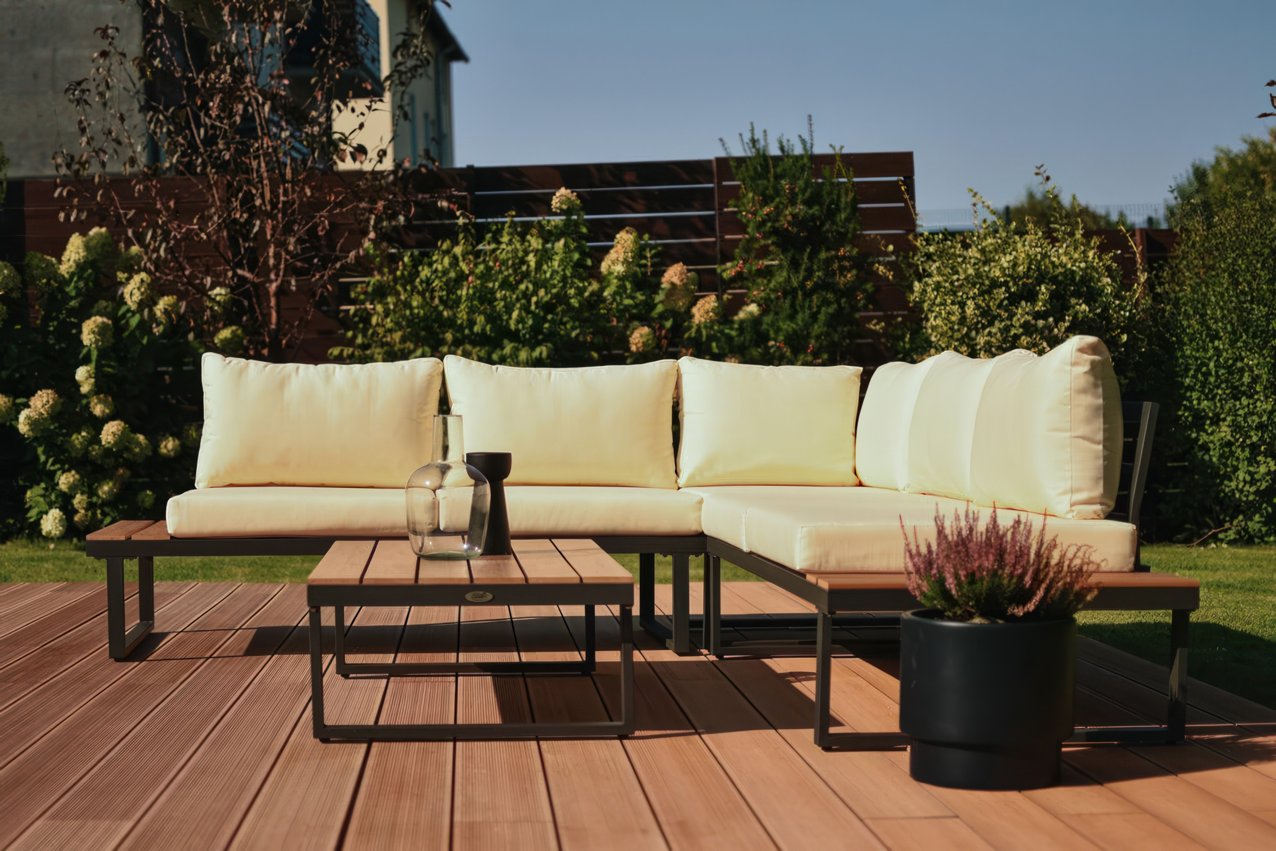 Narożnik Ogrodowy EMERSON Light Beige - Nowoczesne Meble