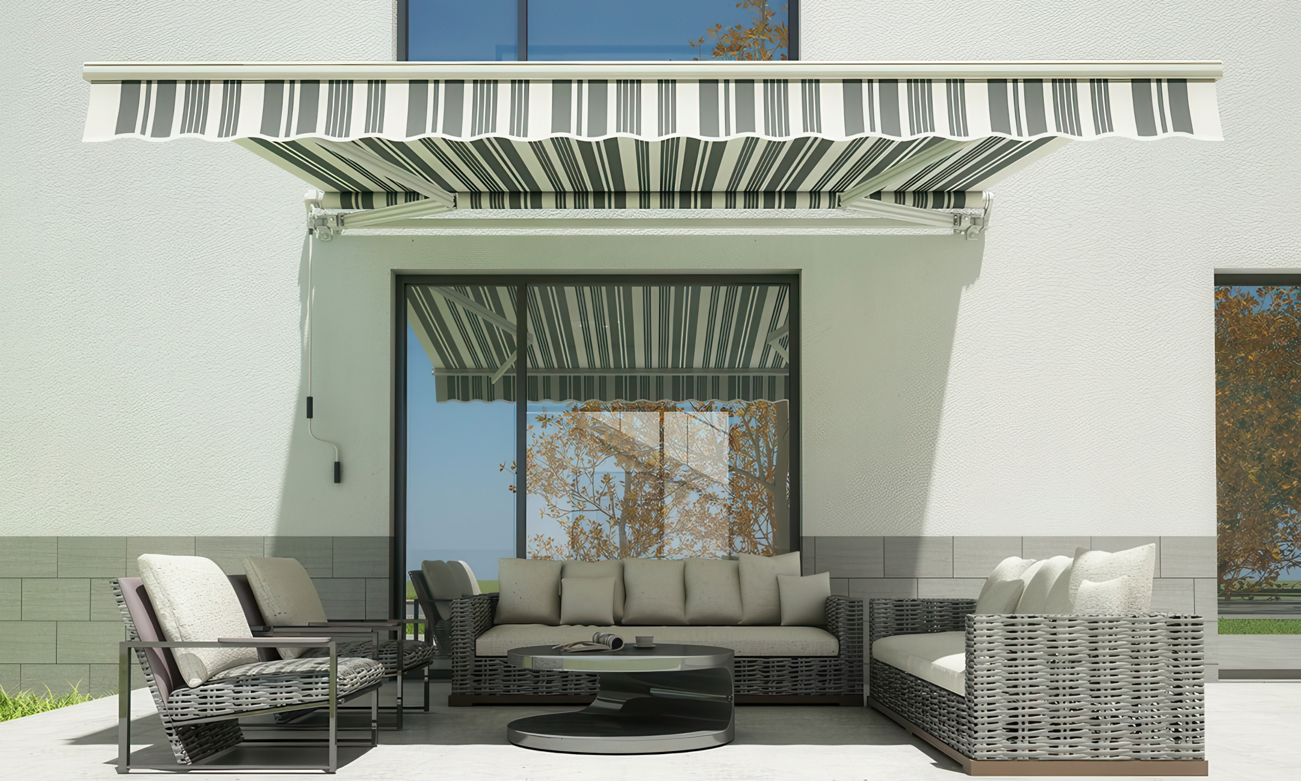 Markiza na taras White/Grey CLASSIC 400x300cm - Gutroof