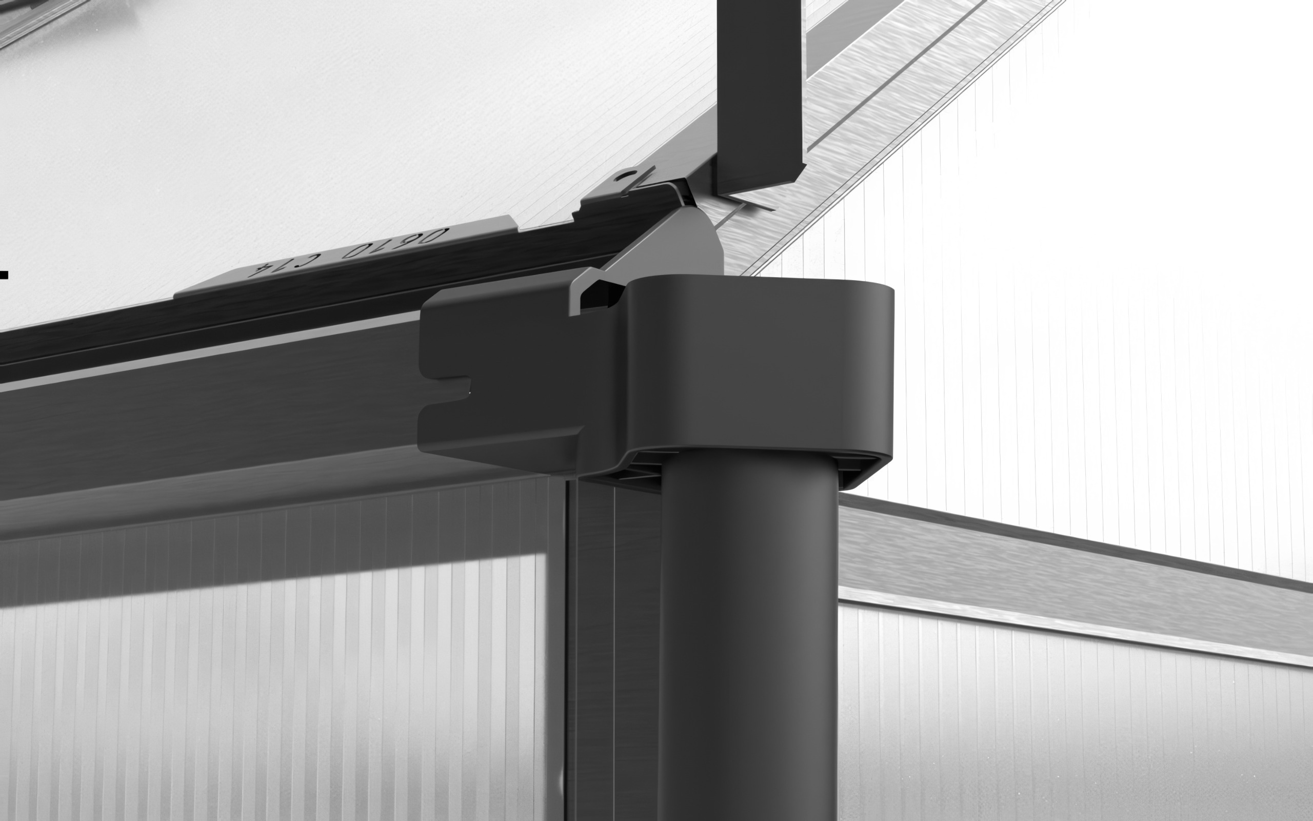 Szklarnia poliwęglanowa Slide-In 244x429cm Black Cieplarnia Cultivo