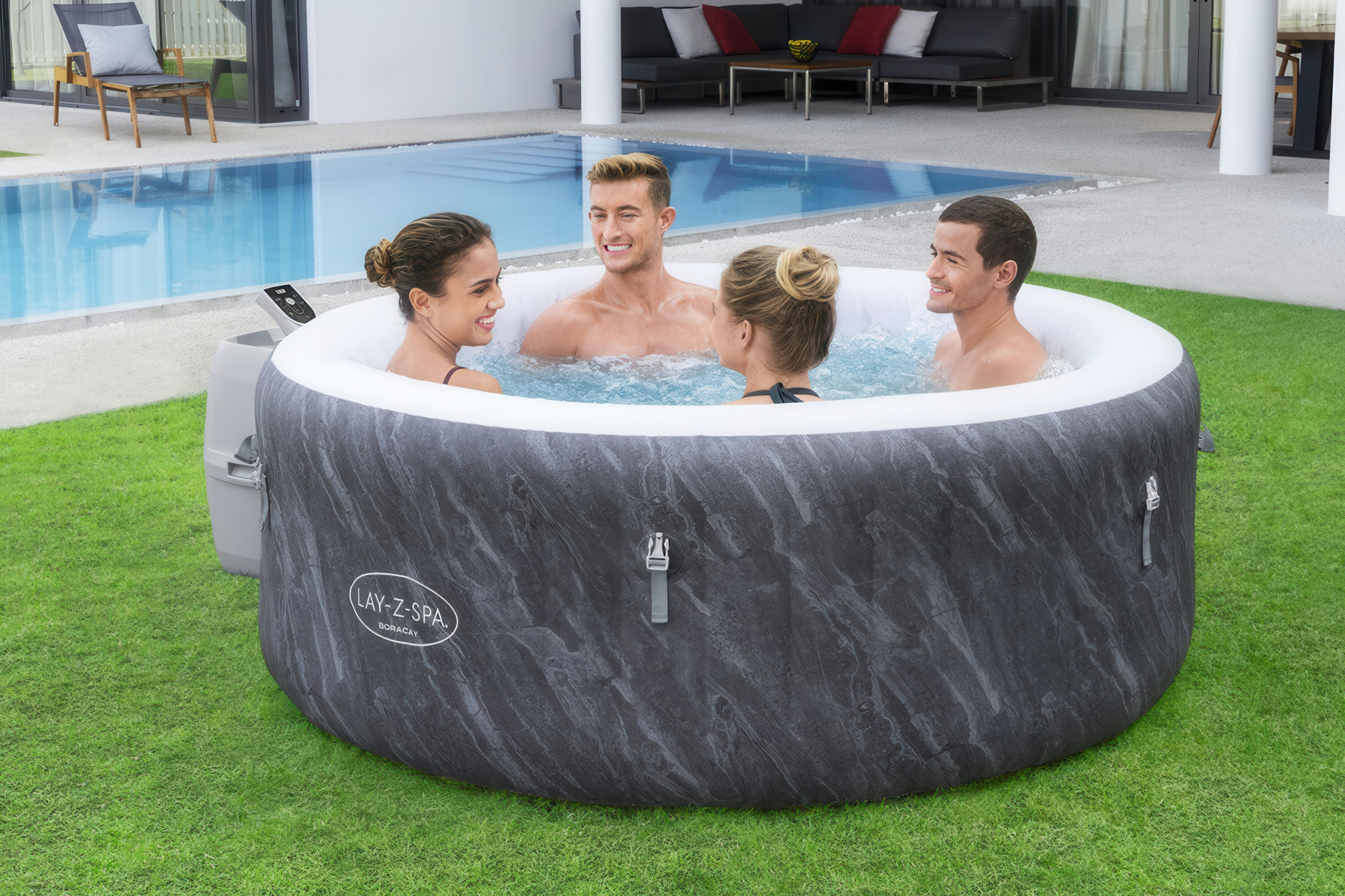 Jacuzzi BORACAY dmuchane 4-osobowe średnica 1,8m Bestway