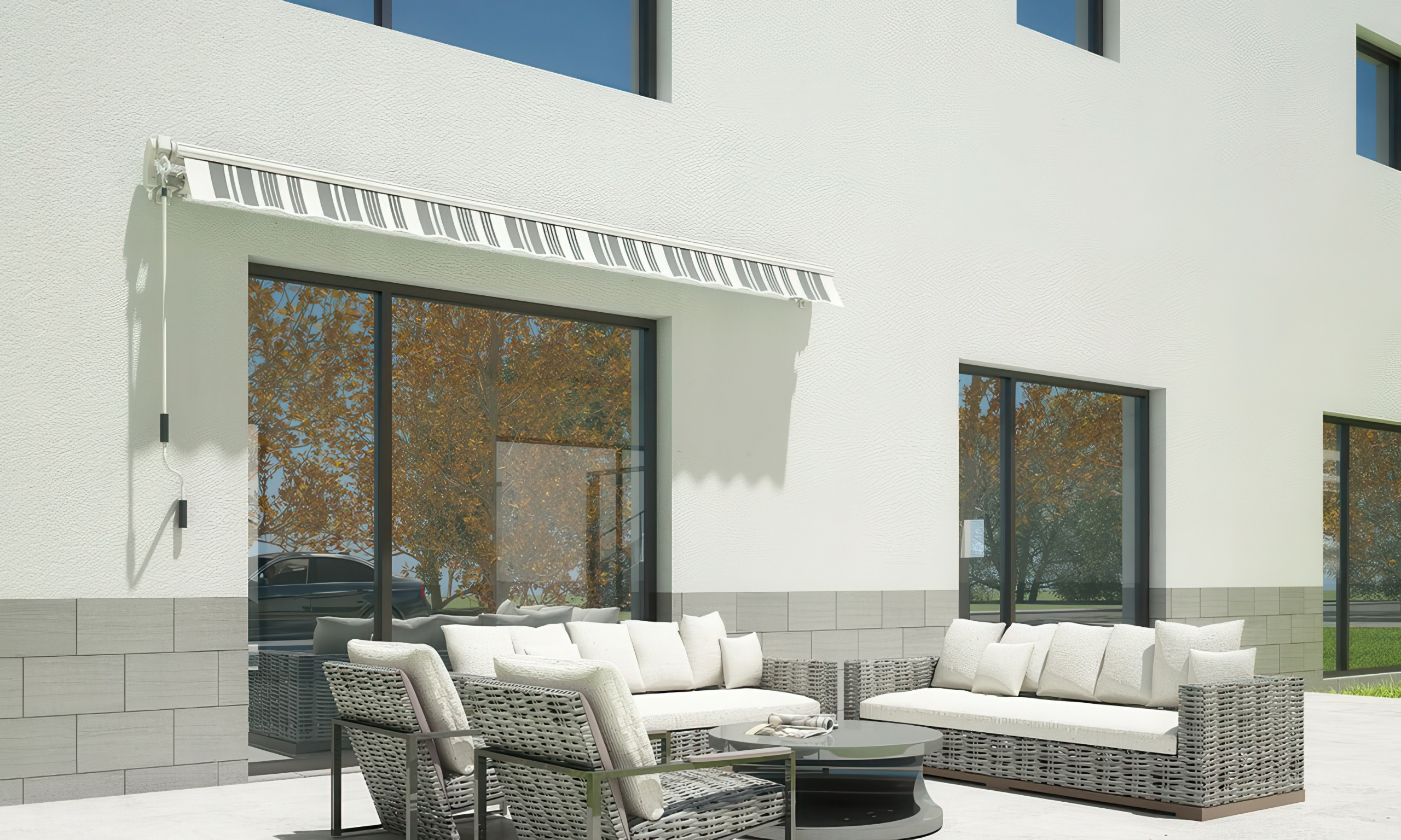 Markiza na taras White/Grey CLASSIC 400x300cm - Gutroof