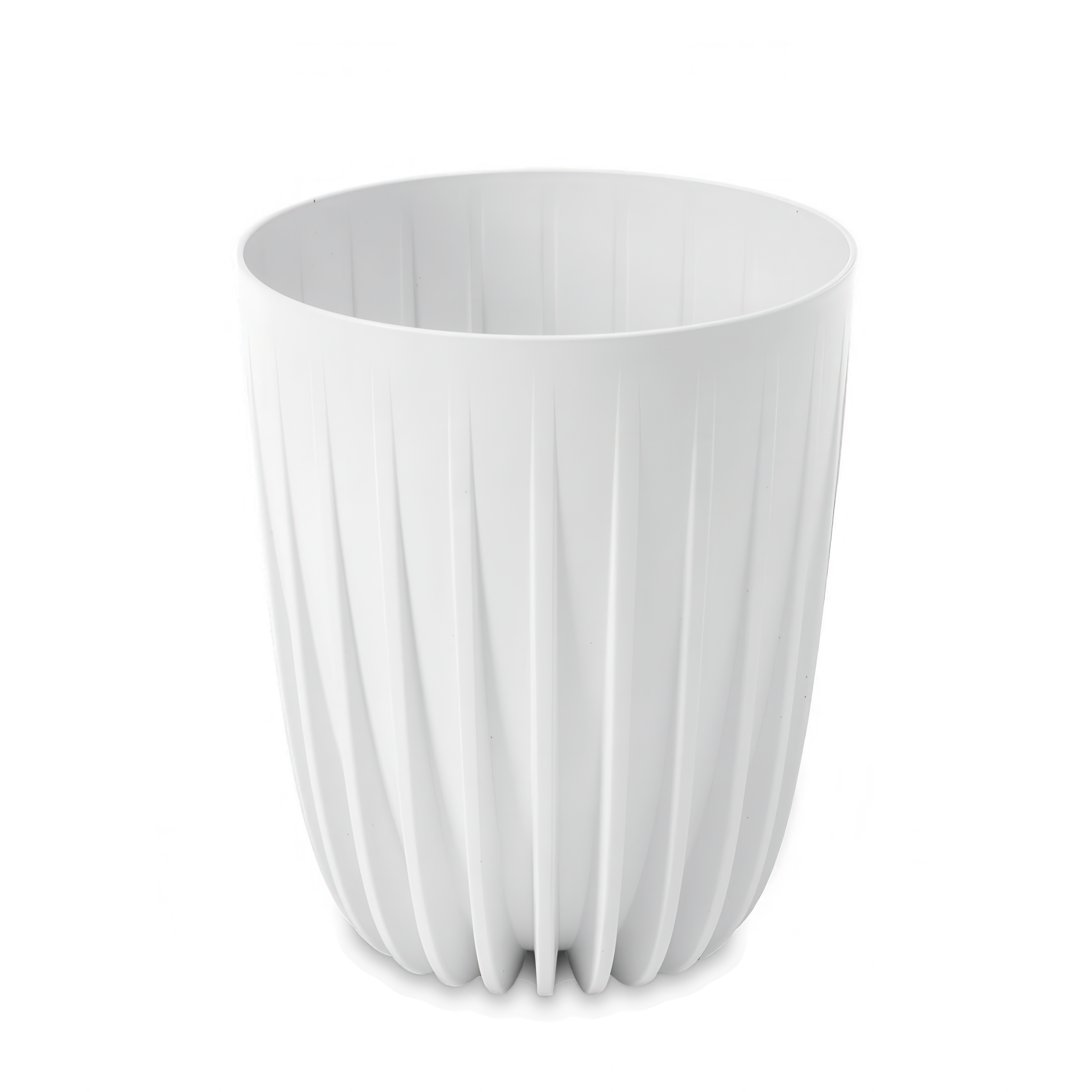 Biała doniczka Mira Eco recycled 19cm Lamela - Focusgarden