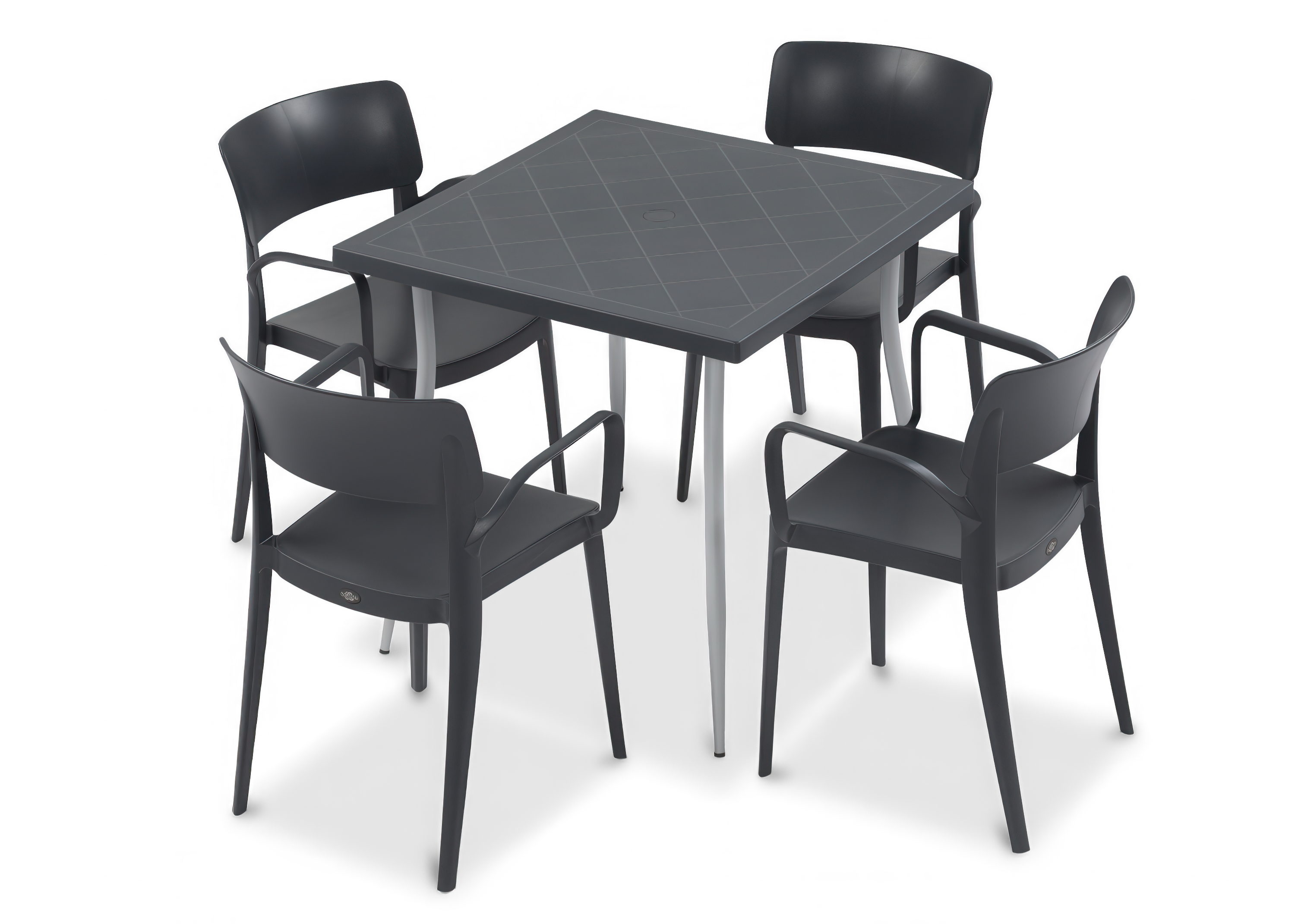 Meble ogrodowe Novussi 4+1 Panora antracyt - Focusgarden